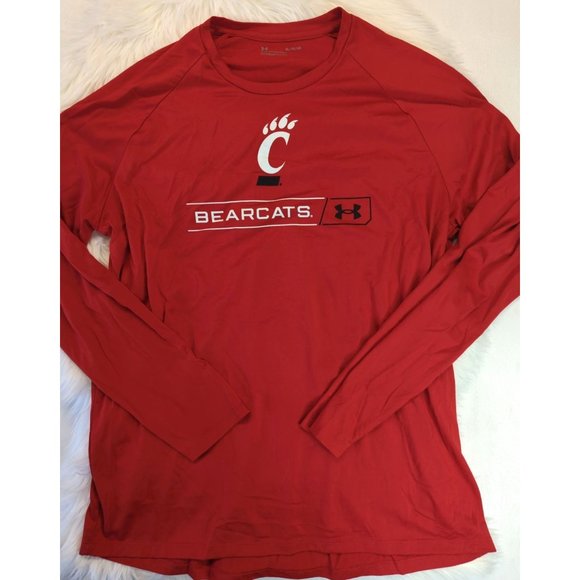 Under Armour | Shirts | Under Armour Mens Cincinnati Bearcats Red Long ...